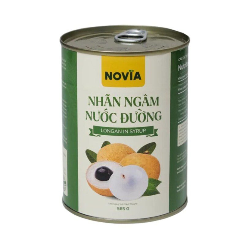 Nhãn Ngâm Nước Đường Novia (565g) - Siêu Thị Dụng Cụ Bar và Cafe
