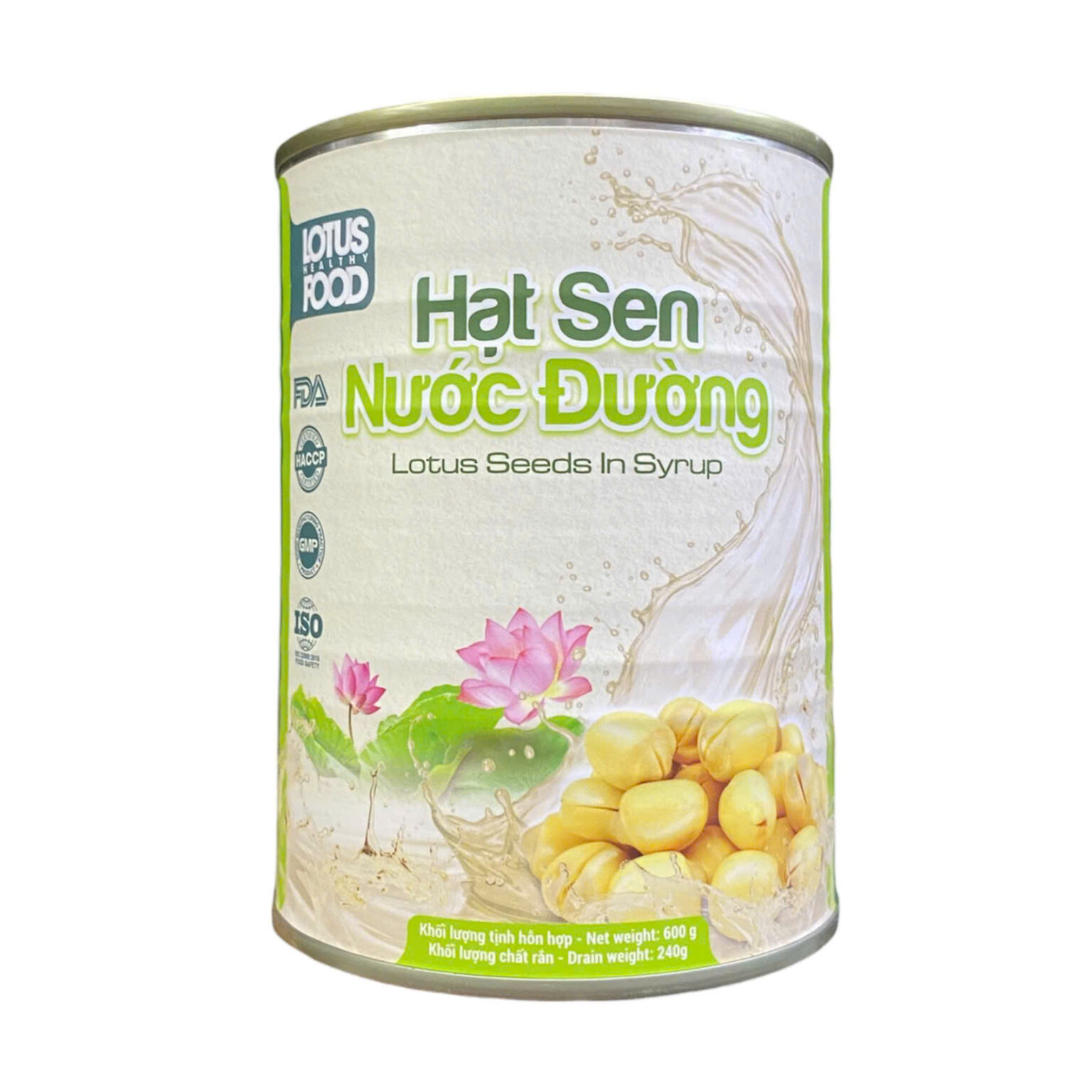 Hạt Sen Ngâm Nước Đường Lotus Food (600g) - Siêu Thị Dụng Cụ Bar và Cafe